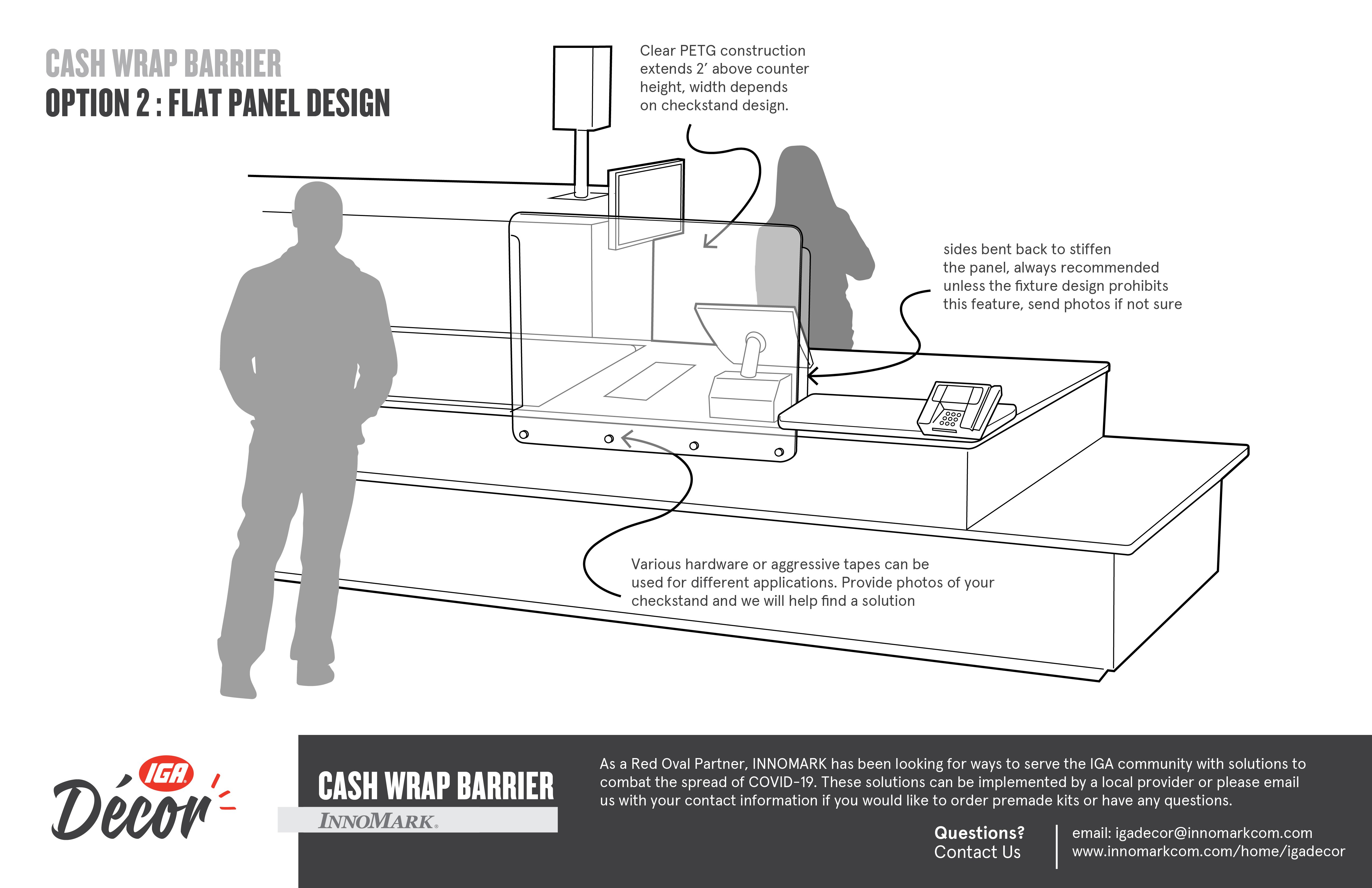 Check-out lane barriers promote safety