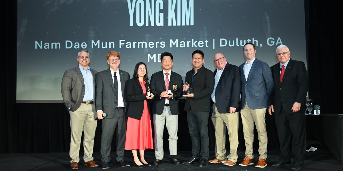 IGA USA Retailer of the Year Yong Kim of Nam Dae Mun Farmers Market